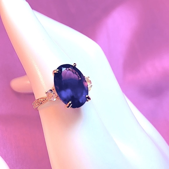 JTV | Jewelry | Amethyst 8k Yellow Gold Over Sterling Silver | Poshmark